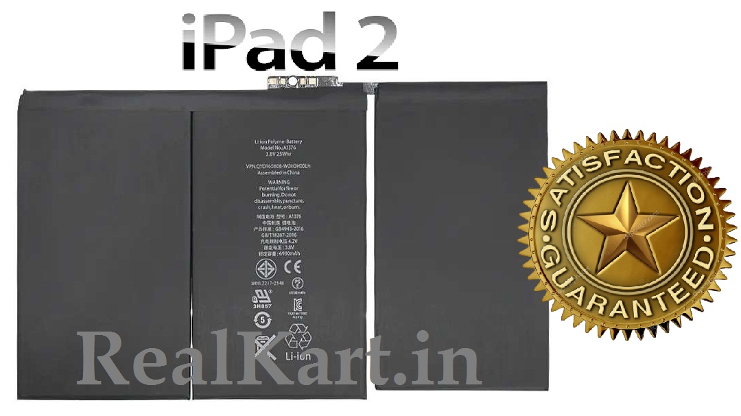 Original Apple iPad 2 Battery A1376 - 6930mAh - Realkart.in