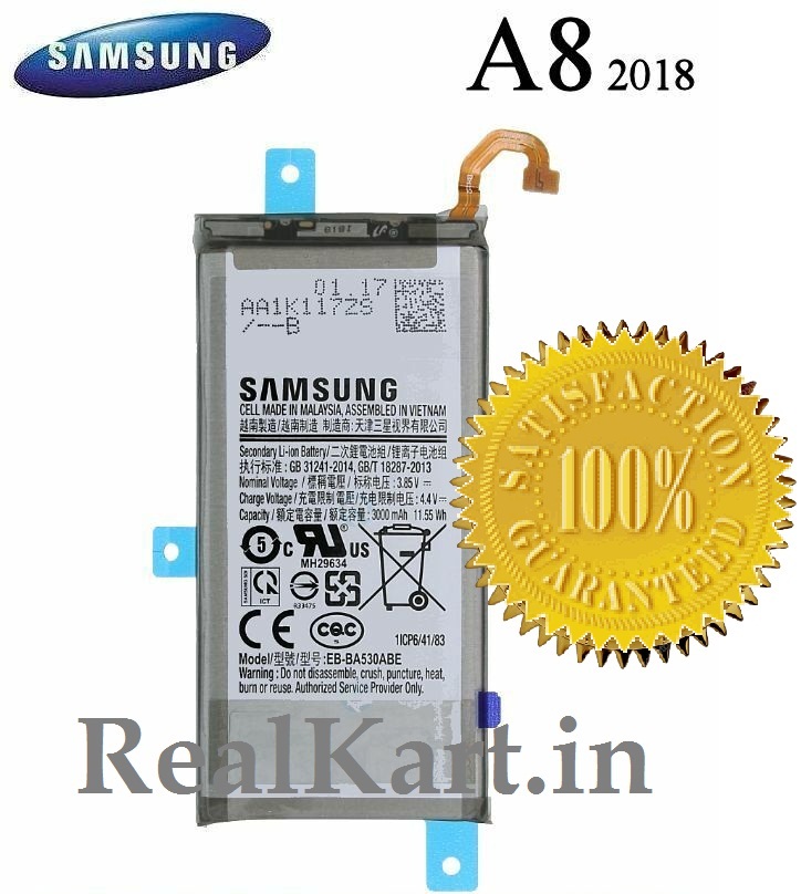 Original Samsung Galaxy A8 (2018 Edition) Battery EB-BA530ABE - 3000mAh ...