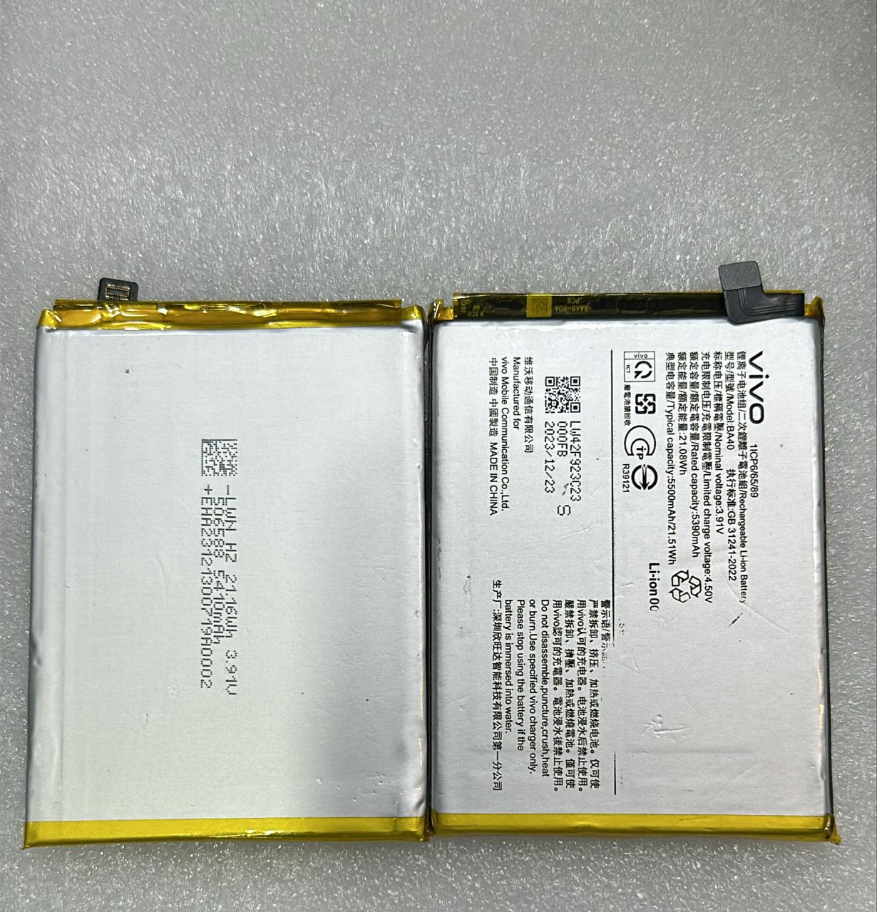 100% Original Brand New Vivo BA40 Battery for Vivo V30e 5G Mobile ...