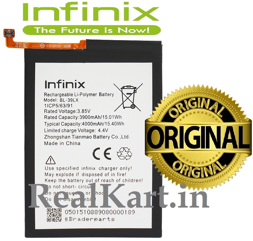 Original Infinix BL-39LX Battery Infinix S5 / S5 Lite / Smart 4 Mobiles ...