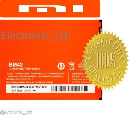 Original BM42 Battery For Xiaomi Redmi Note 4G Mobile - 3100mAh ...