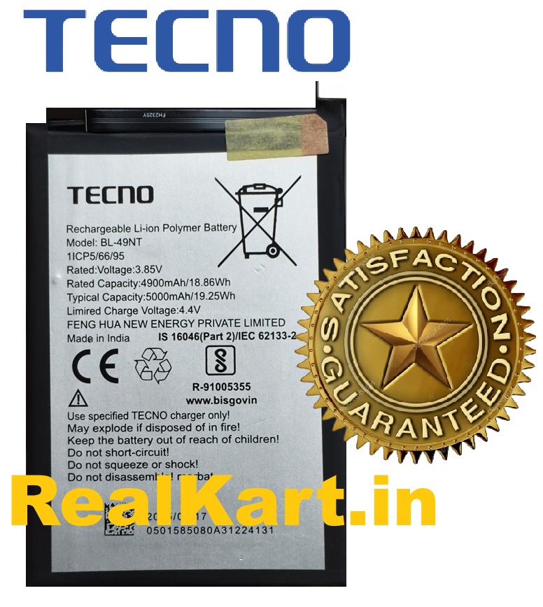 Original Tecno BL-49NT Battery For Tecno Spark GO 2023 / POP 7 Pro ...