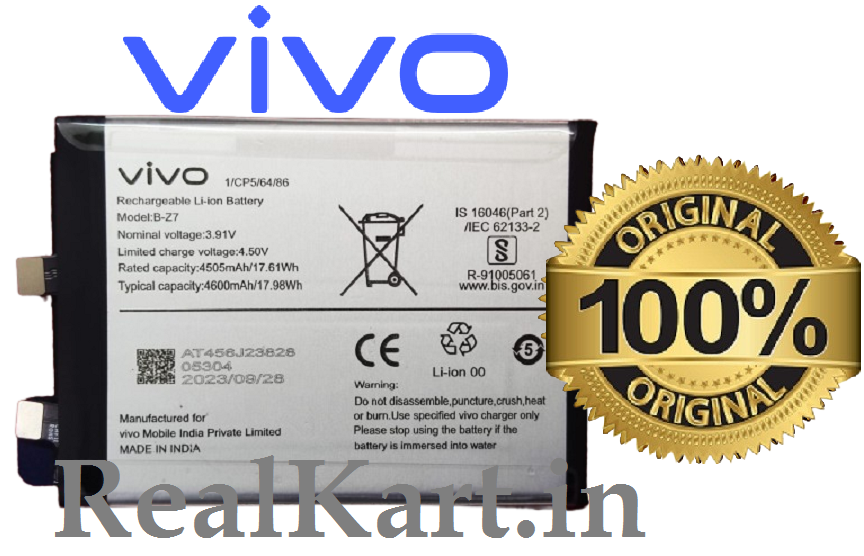 100% Original Brand New Vivo B-Z7 BZ7 Battery for Vivo V29 5G 4600mAh 9 ...