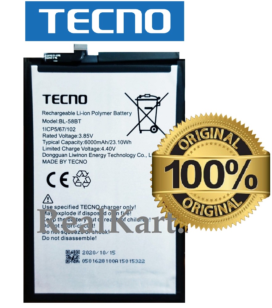 100% Original Brand New Tecno Pouvoir 4/ Pouvoir 4 Pro/ Spark 6 Air ...